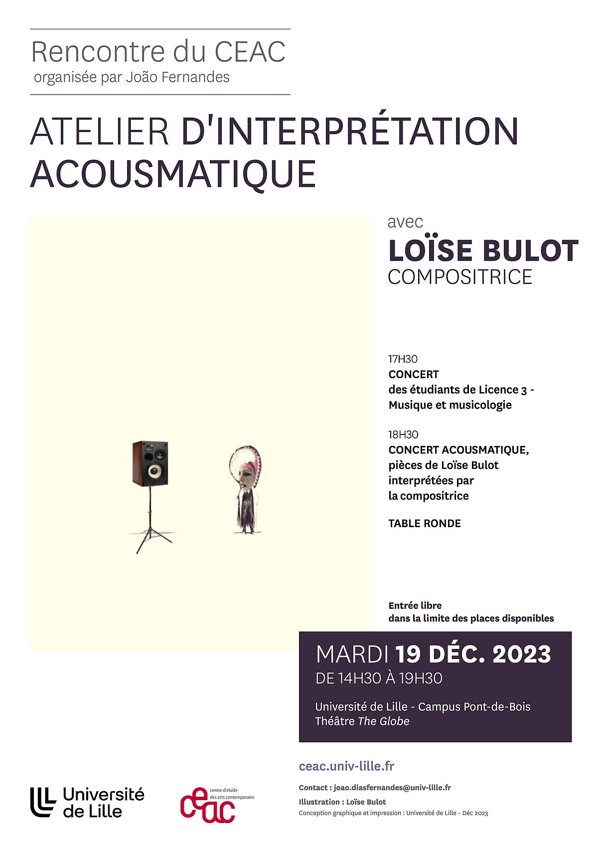Atelier d'interprétation acousmatique avec la compositrice Loïse Bulot ...
